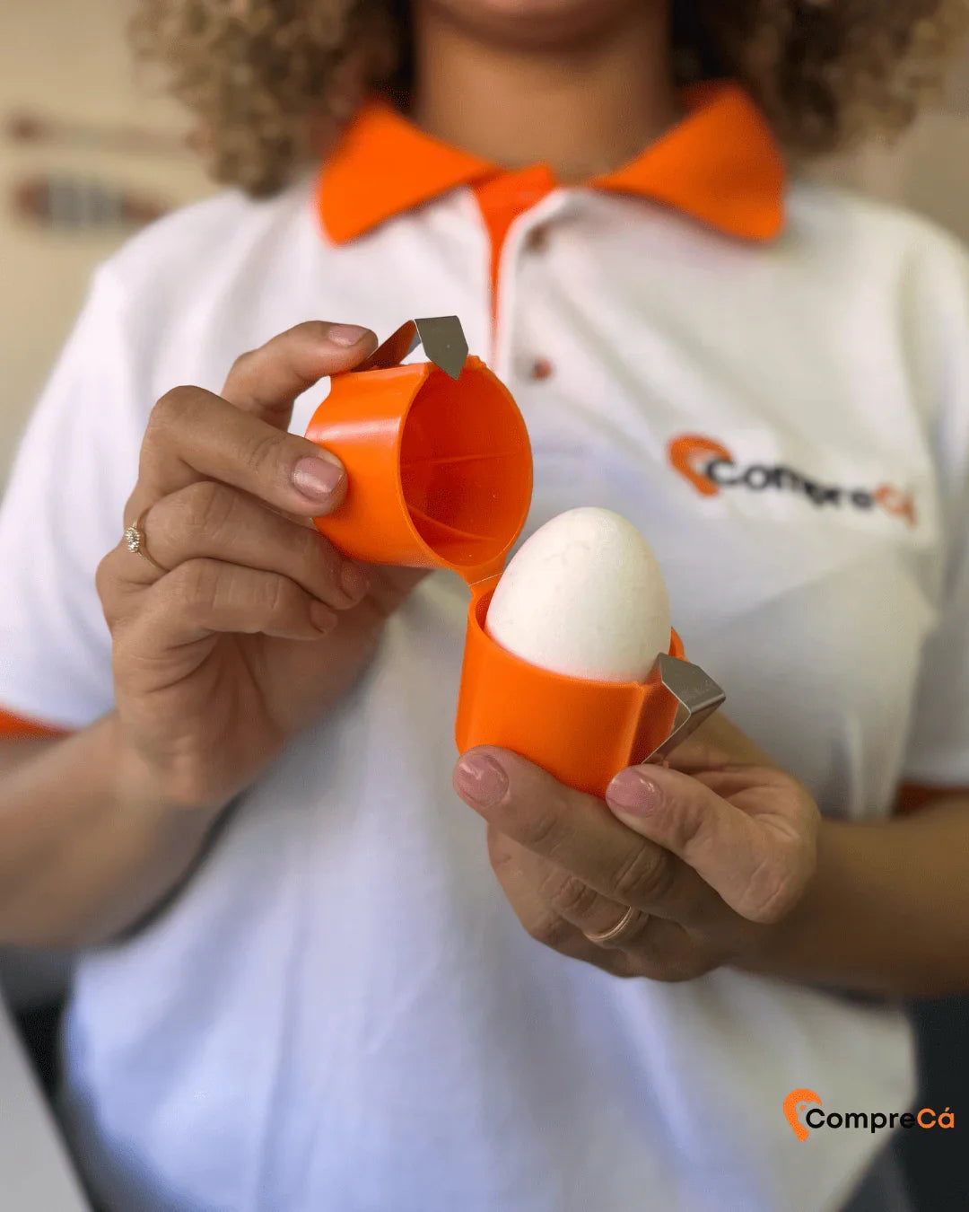 Pagina inicial Todos os produtos Abridor de Ovos 2 em 1 | Open Egg - 5...